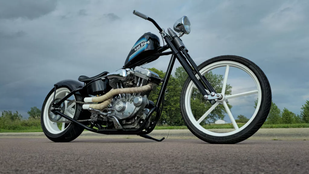 How Led Sled’s Custom Sportster Chopper Reignited A Mom’s Passion | Hot ...